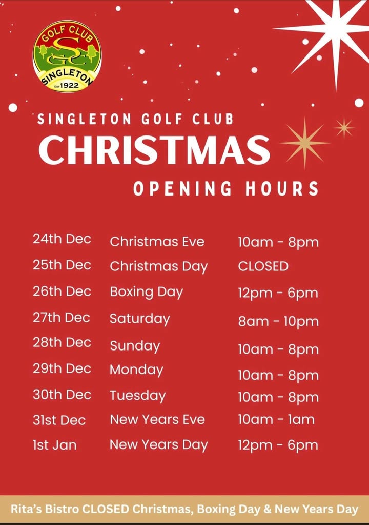 New Year's Eve at Singleton Golf Club